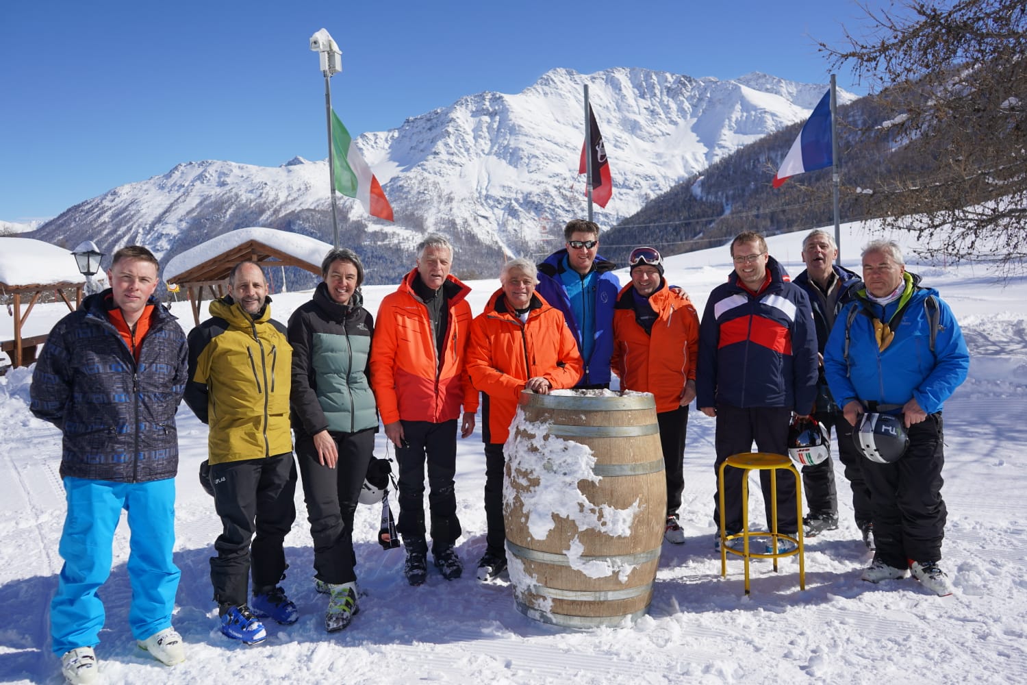 Réunion politique a La Thuile entre le Président du Département de la ...